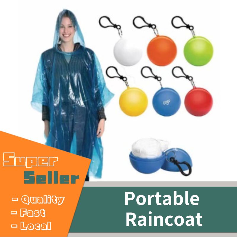 Raincoat Random Color Portable Raincoat Ball Raincoat Emergency ...
