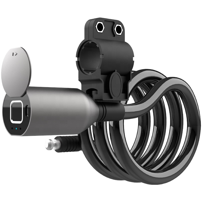 Fingerprint Cable Lock for Bike Motorcycle Electric Vehicles Door ...
