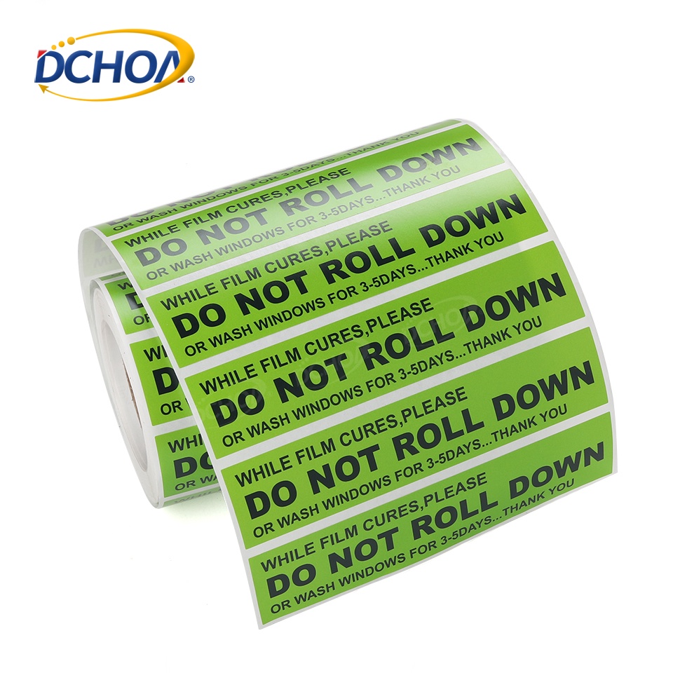 DO NOT ROLL DOWN STICKERS Warning Label for Fragile Stickers Handle ...