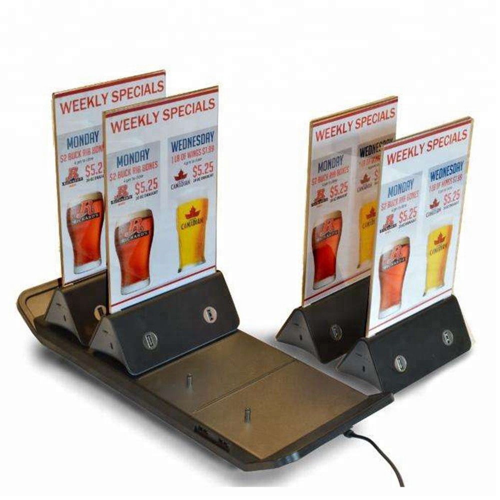 2023 new product 10000mAh Restaurant Table menu power bank table power ...