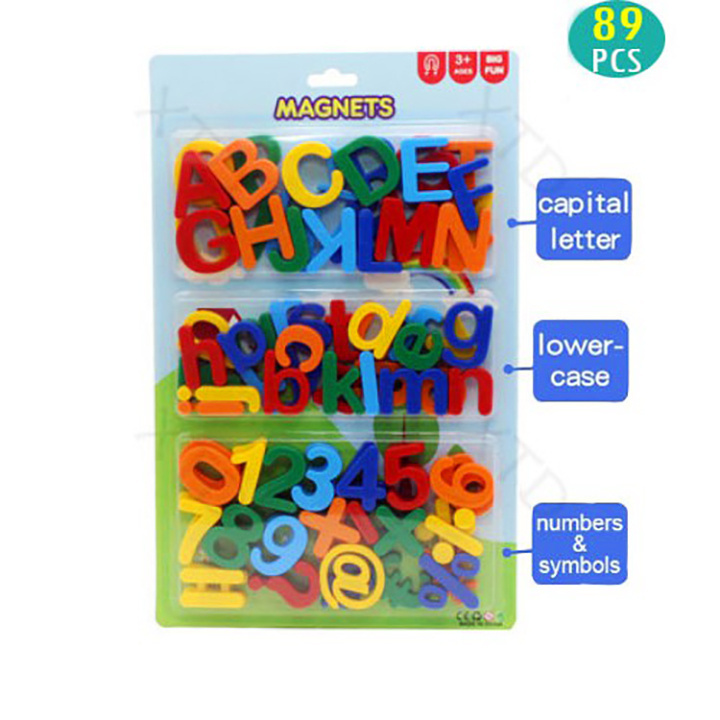 2024 Letters Educational 89pcs Numbers Alphabet Magnetic Kids Toddlers ...