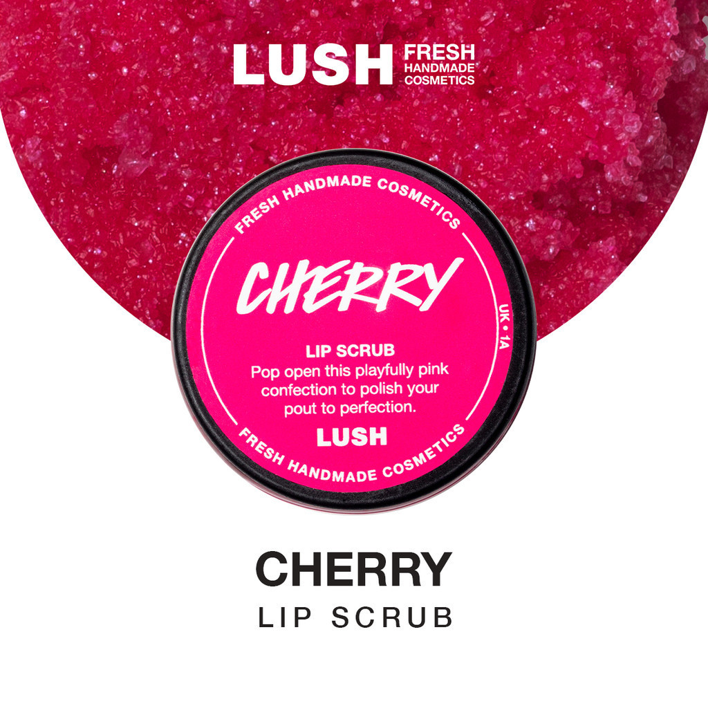 tide LUSH Cherry Exfoliating Moisturizing 25g Scrub Lip | Shopee ...
