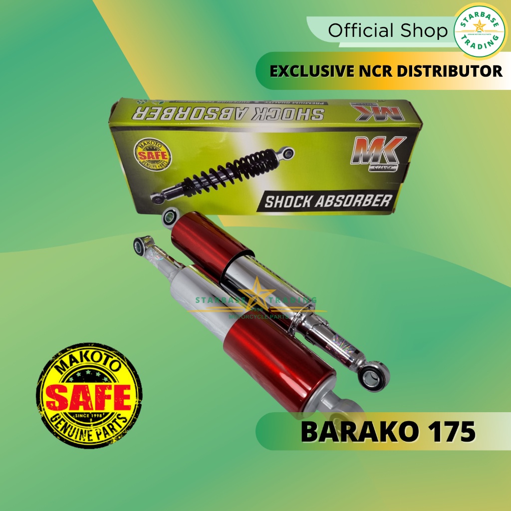 Makoto Silver | Shock Absorber | BARAKO 175 | Red (Close) | Shopee ...
