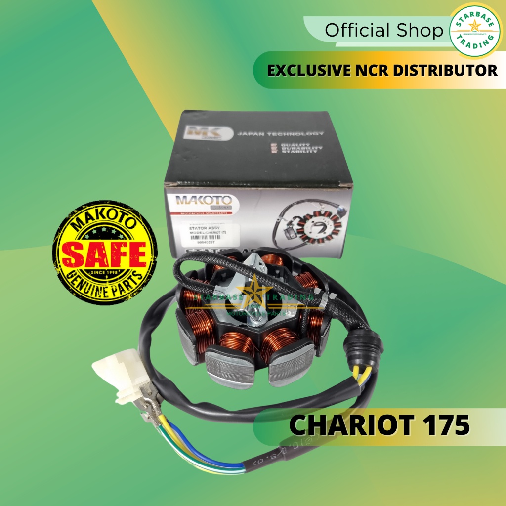 Makoto Silver | Stator | CHARIOT 175 | Stator Assy | Shopee Philippines
