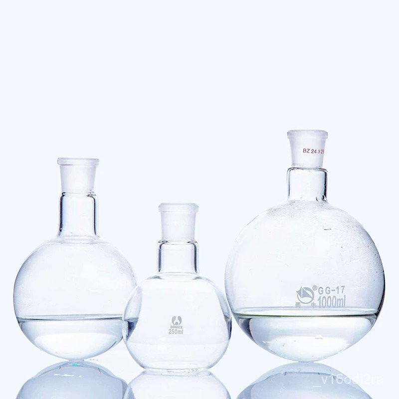 Lab 1L 2L 3L 5L 10L 15L 20L 30L 50L Glass flat bottom distillation ...