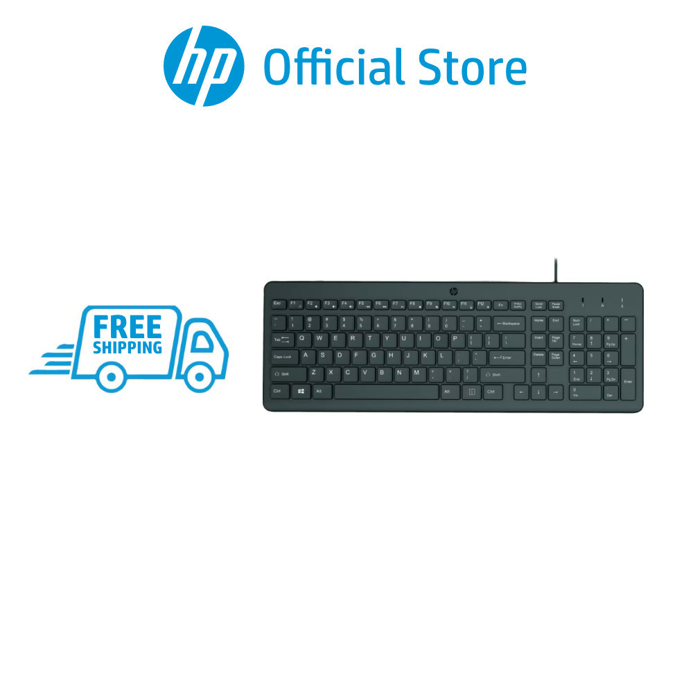 HP 150 Wired Keyboard | Shopee Philippines