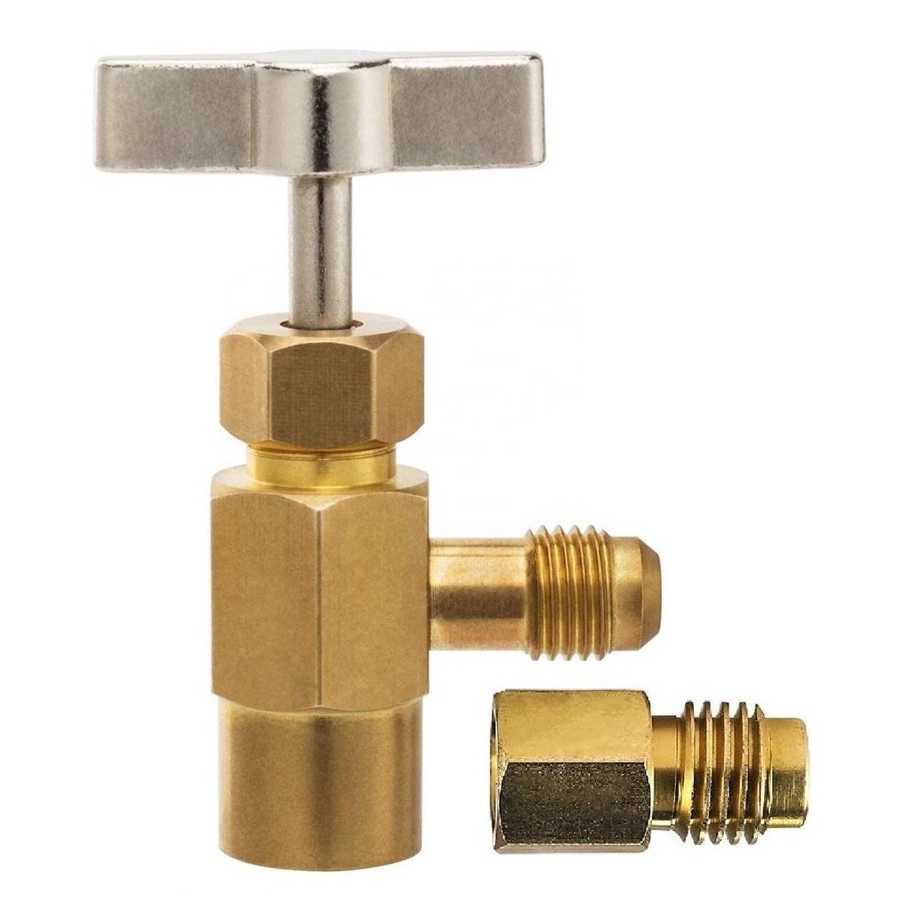 R134A Self Sealing Can Tap Valve Refrigerant Dispenser Tool with Tank ...