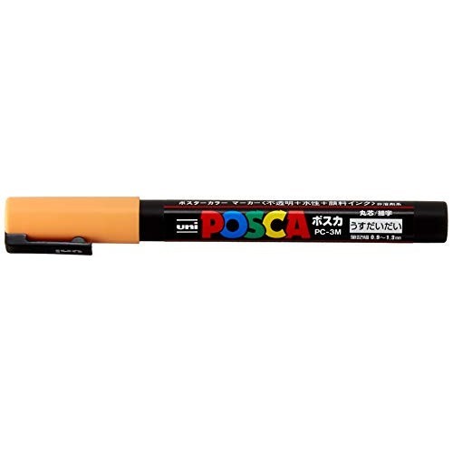 POSCA Mitsubishi Pencil Aqueous Pen Posca Fine Core Thin Orange PC3m.54 ...