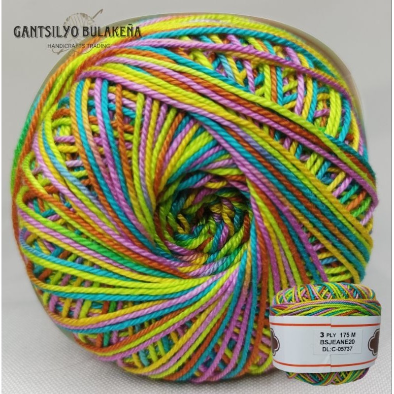 MONACO BALL Mercerized Crochet Cotton Ball 3 ply 175 M Part 2 of 2 ...