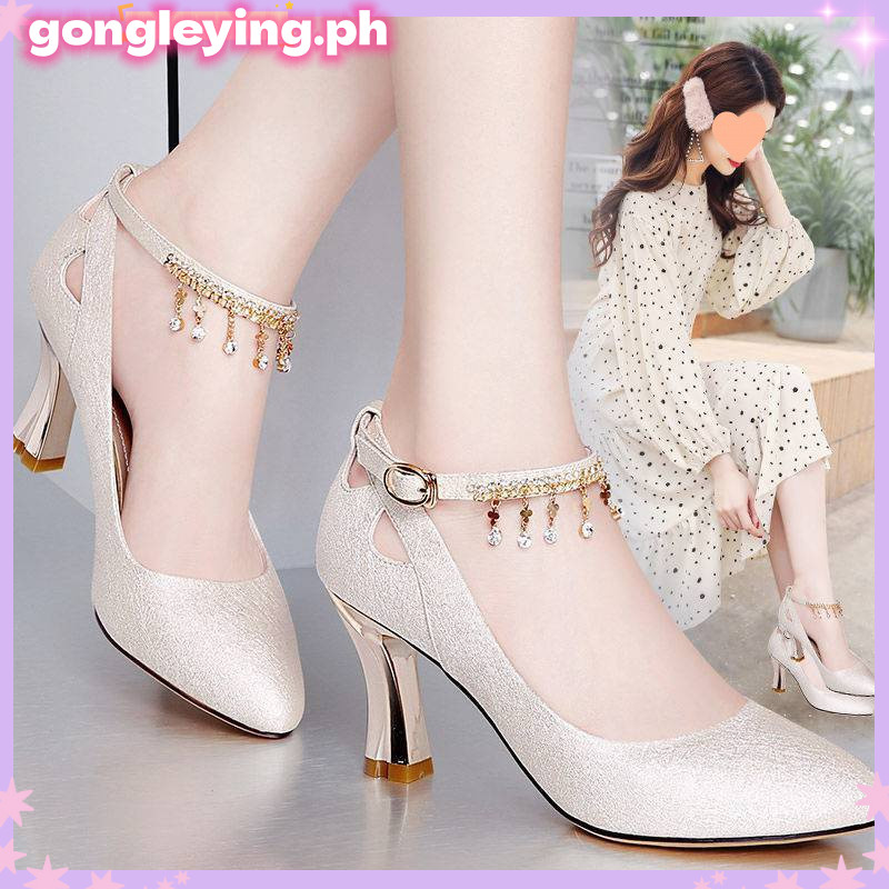 close shoes with heels for women white block close 2 inch heels bragais ...