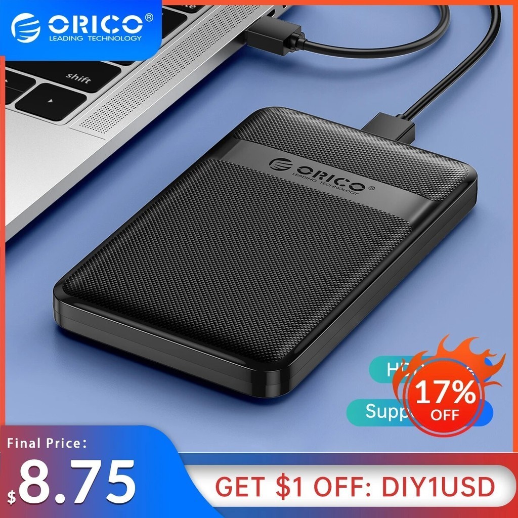 ORICO HDD Case 2.5 Inch SATA to USB3.0/Type-C HDD Enclosure 6Gbps Max ...