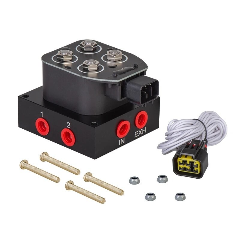 12v auto/motorcycle Air Ride Suspension Bag Controller Solenoid Valve ...