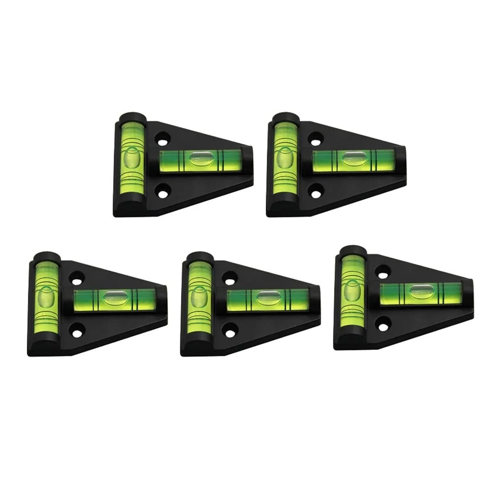 ღ5PCS Horizontal Plastic Mini T Type Spirit Level T-type Scope Triangle ...