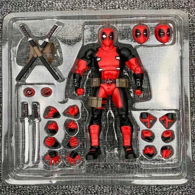 ZCMR 16cm Mafex 082 Marvel X-men Deadpool Action Figure Comic Version ...