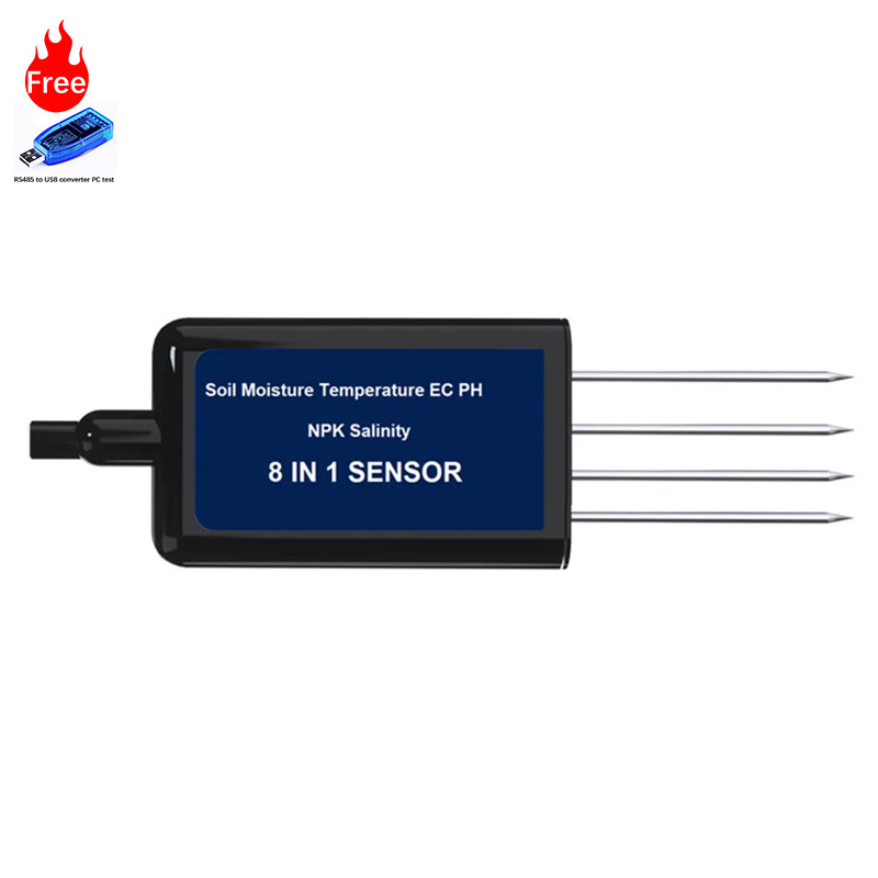 Soil 8 IN 1 Online Monitoring LORA LORAWAN RS485 Soil Moisture ...