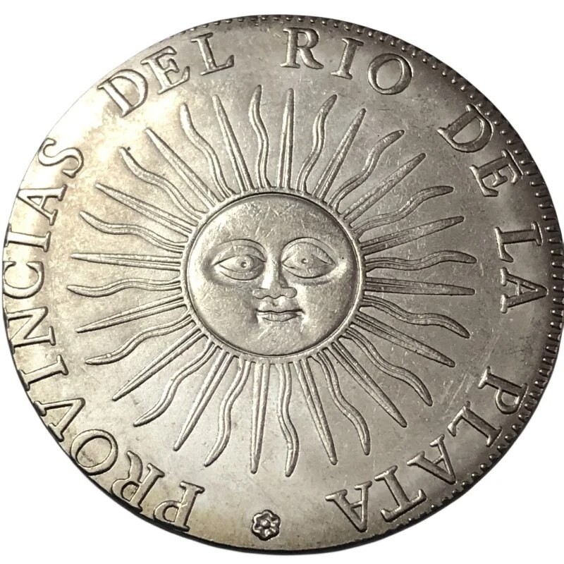 1815 Argentina 8 Reales Provincias del rio de la plata Silver Plated ...