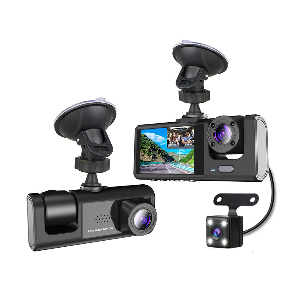 3 Lens HD 1080P WiFi Car Driving DVR Auto Dash Cam Video Camera With ...