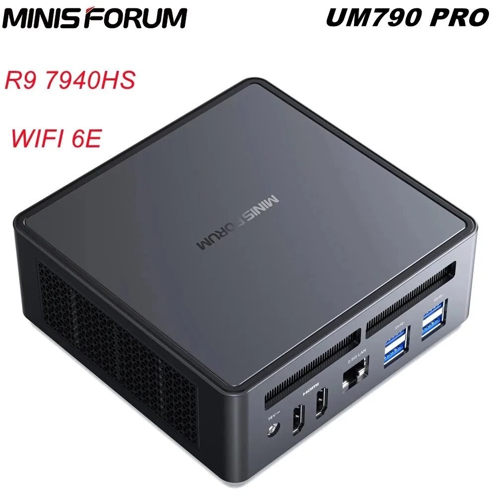 MINISFORUM UM790 Pro MINI PC R9 7940HS 8Core 16Threads Wins 11 Pro 2 ...