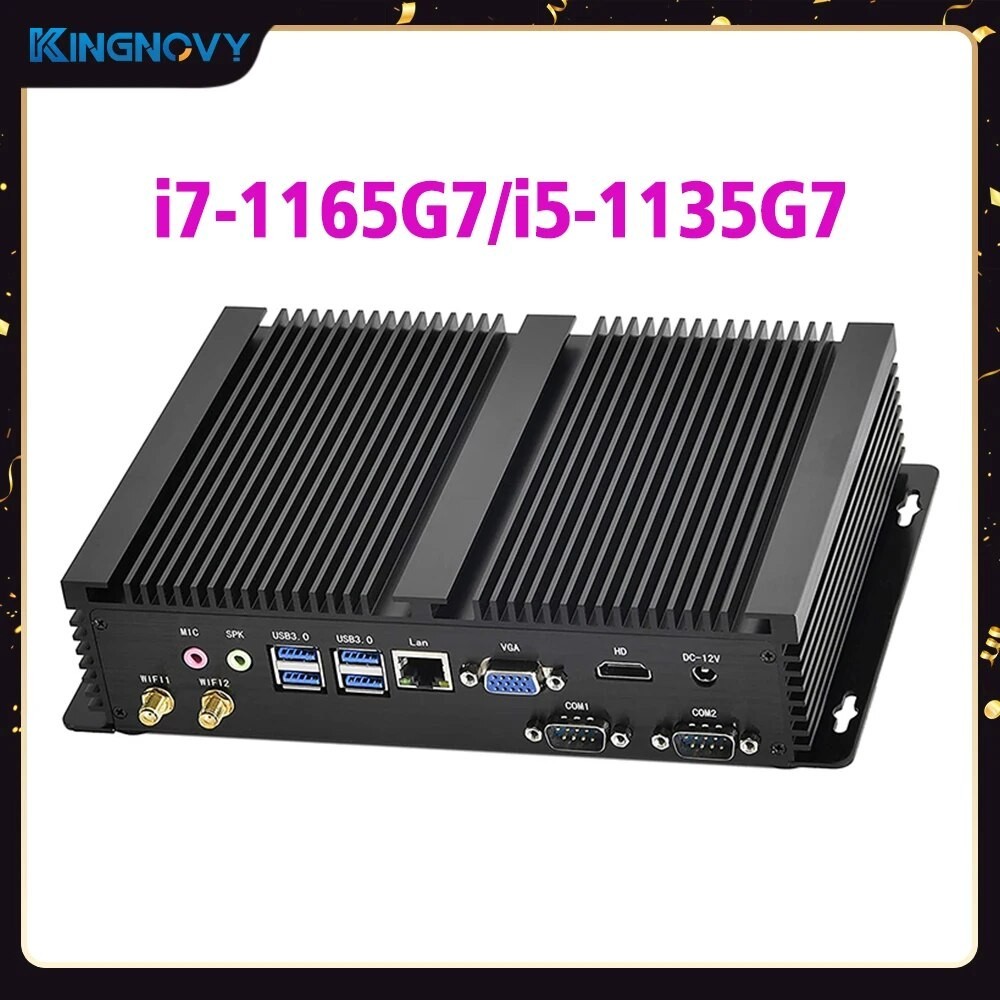 10th/11th Gen Intel Industrial Mini PC i7 1165G7 i5 1135G7 Fanless ...