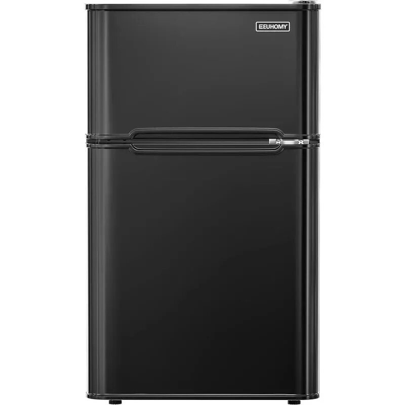 HAOYUNMA Uprightt Mini Fridge with Freezer, 3.2 Cu.Ft Compact ...