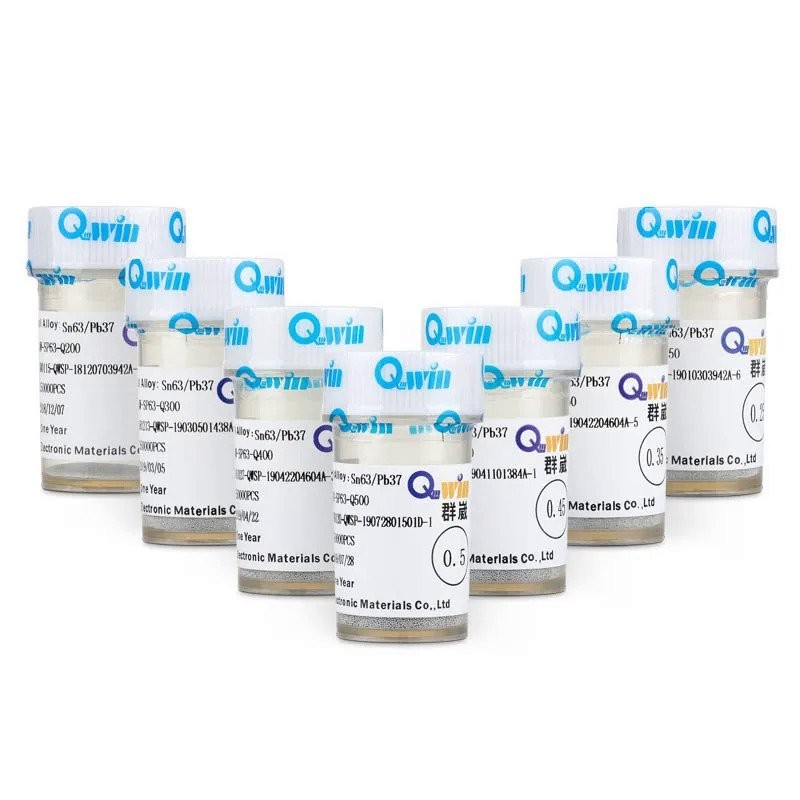 13JE Qwin lead BGA solder balls Sn63Pb37 0.2mm-0.76mm Computer ...