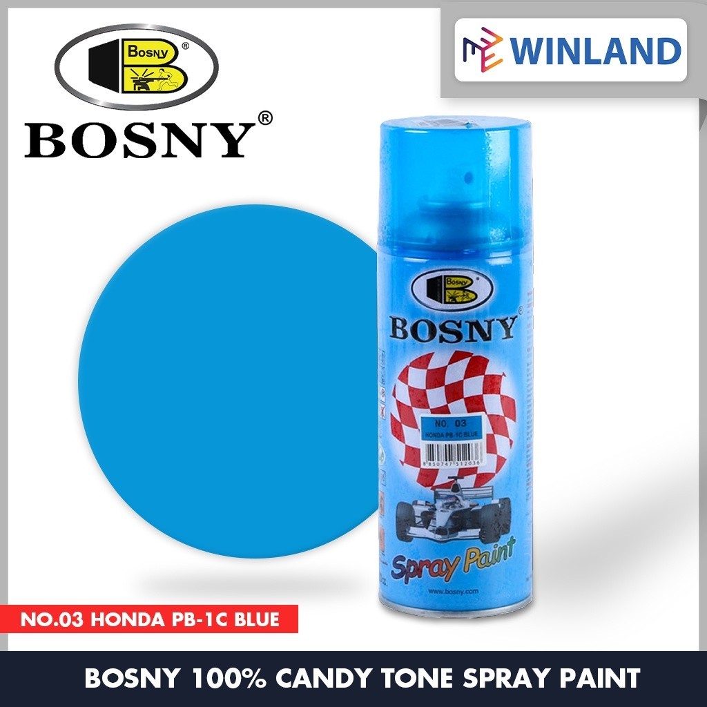 Bosny by Winland Candy Tone Spray Paint No.03 Honda PB-1C Blue ...