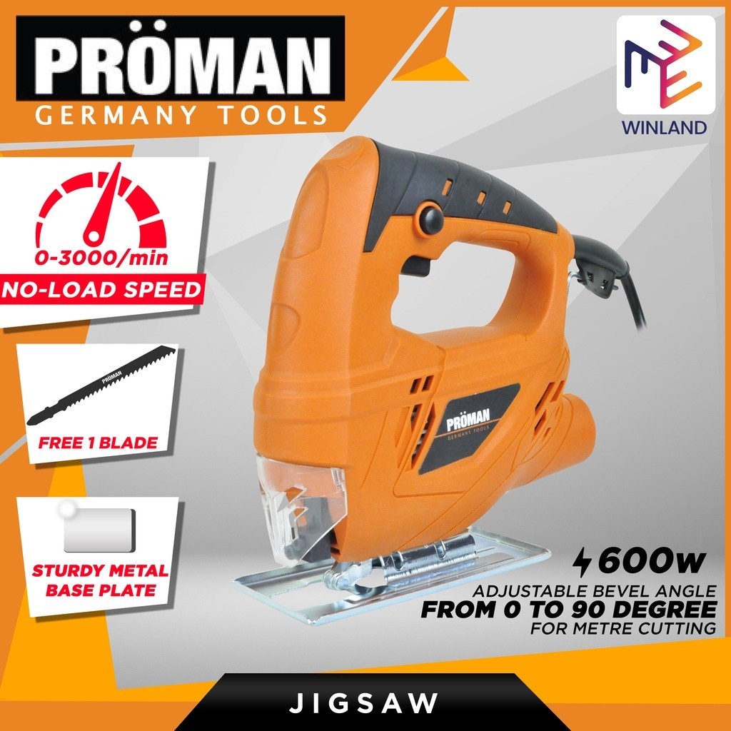 Proman by Winland Jig Saw Power Tools 600W w/ Free Blade Jigsaw w/out ...