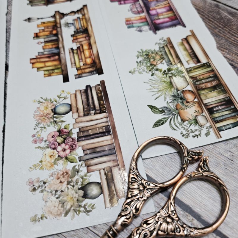 Mistula Bookshelf Matte PET Masking Books Washi Tape Loop (Sample ...