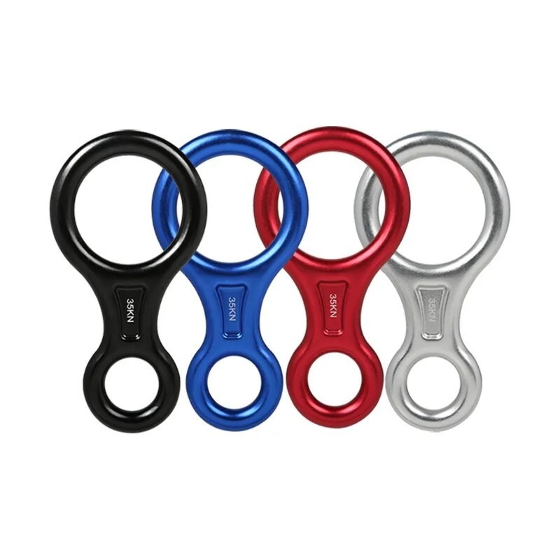 Rock Climbing Carabine 8 Shape Rigging Descender Aluminum Figure Belay ...