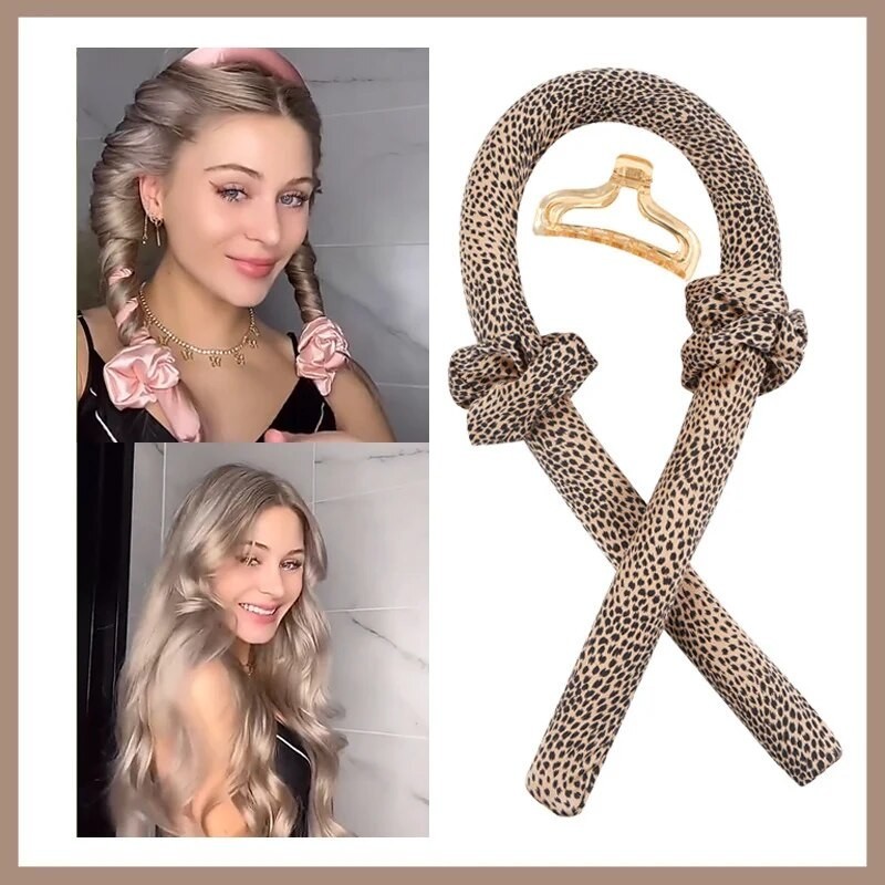 Sponge Hair Roller Heatless Curling Rod Headband Curls Hair Rollers