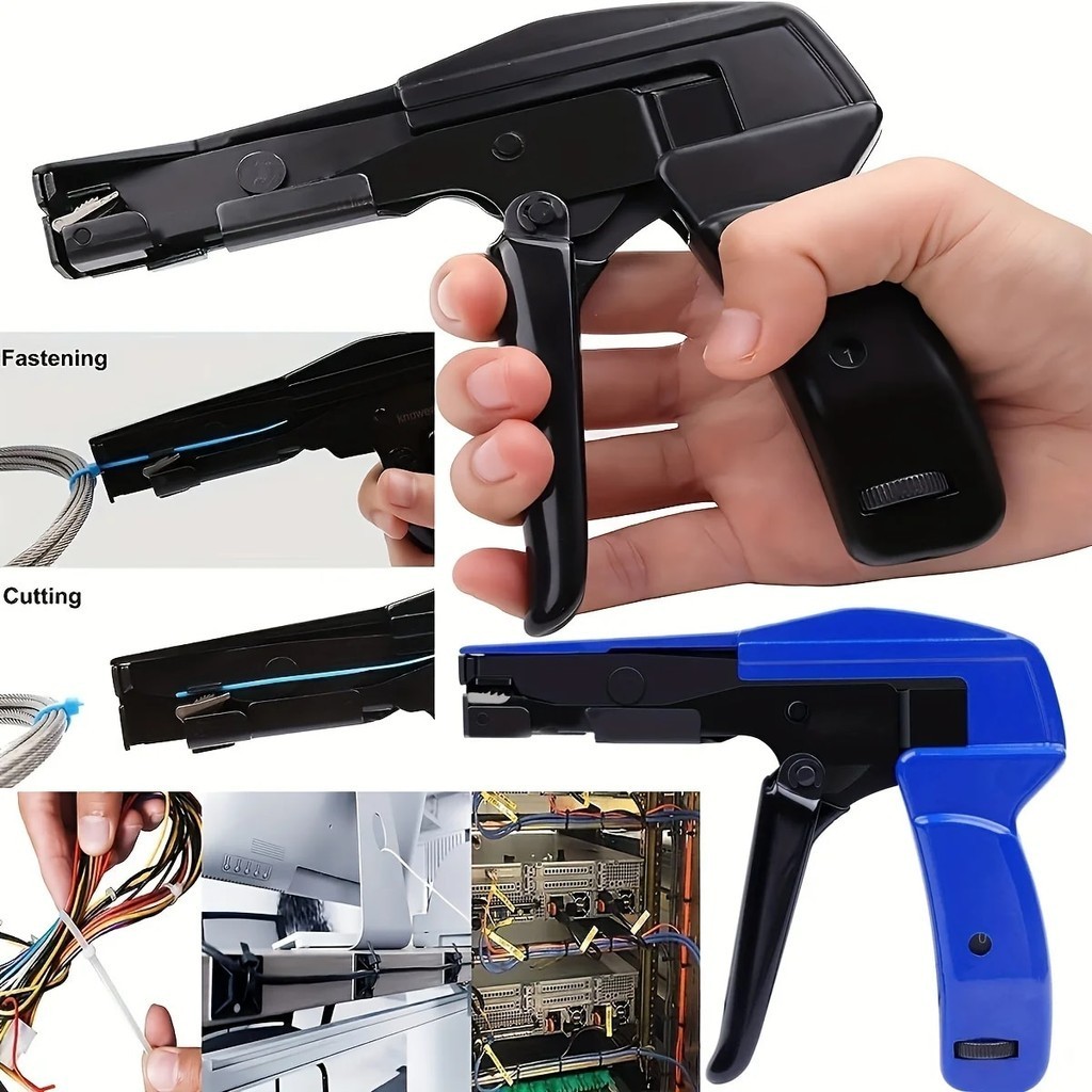 Cable Tie Tool,Fastening Cable Tie Gun and Flush Cut Zip Tie Gun with ...