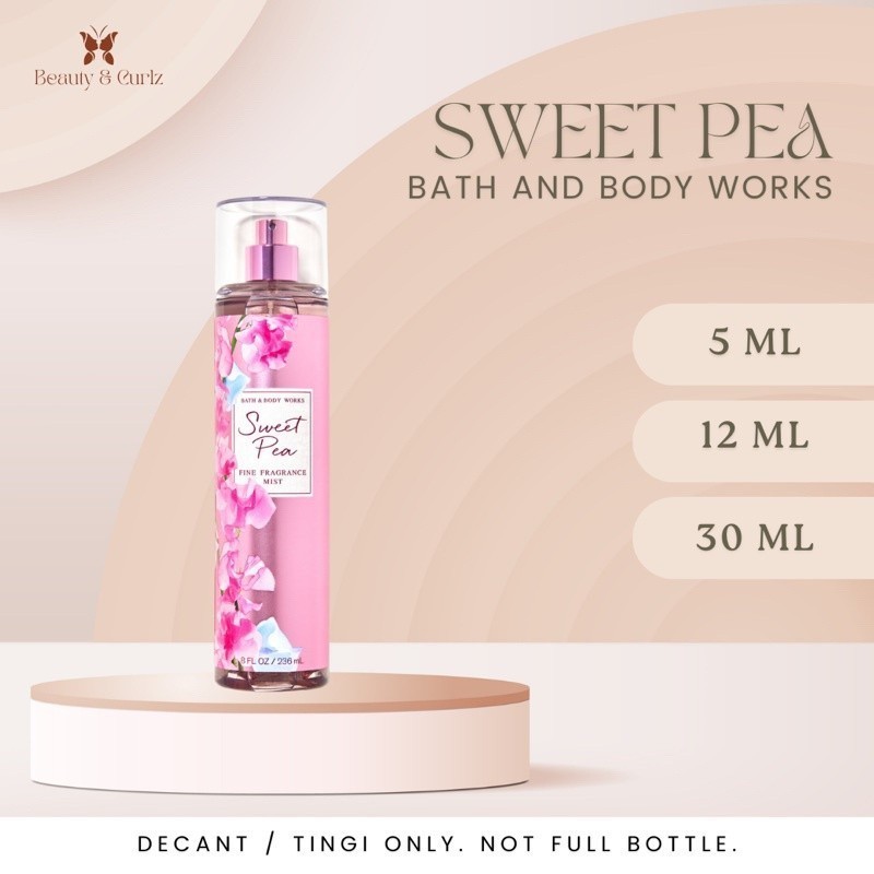 SWEET PEA - Bath & Body 5mL 12mL 30mL | Shopee Philippines