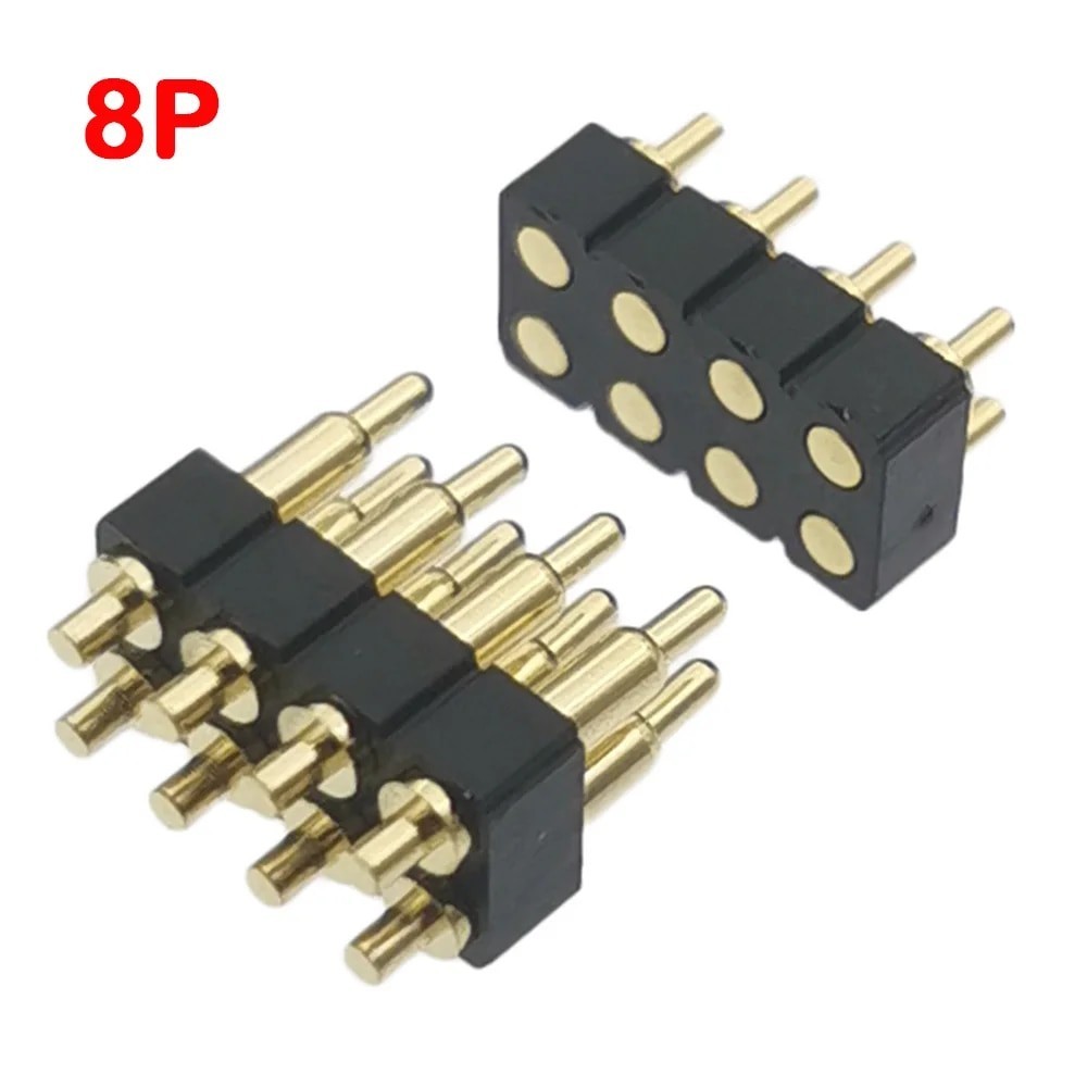 1pcs Spring Loaded Pogo pin Connector Socket 8P Pogopin Male Female 8 ...