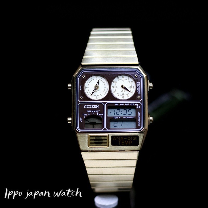 JDM WATCH ★ Citizen ANA-DIGI Temp Model Watch Gold JG2103-72X | Shopee Philippines