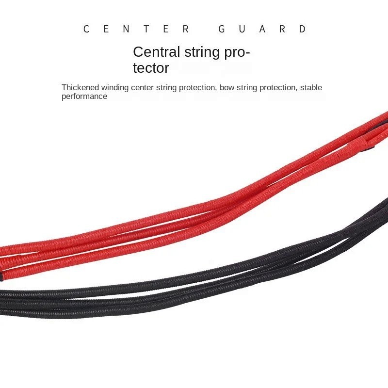 Archery Bowstring Recurve Bow String 12 Strands 48-70in Black White Red ...