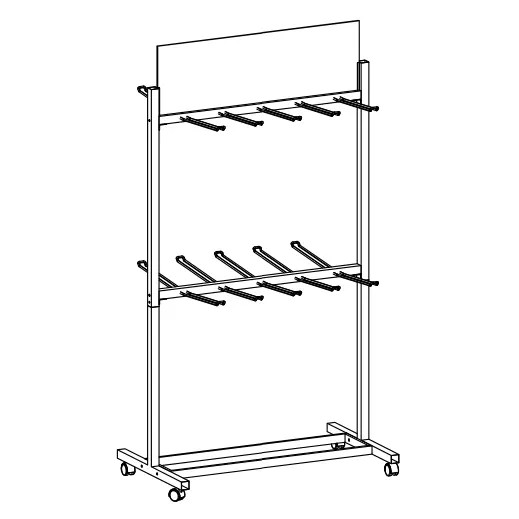 Hanging Metal Car Shop Broom Windshield Wiper Blade Display Rack Stand ...