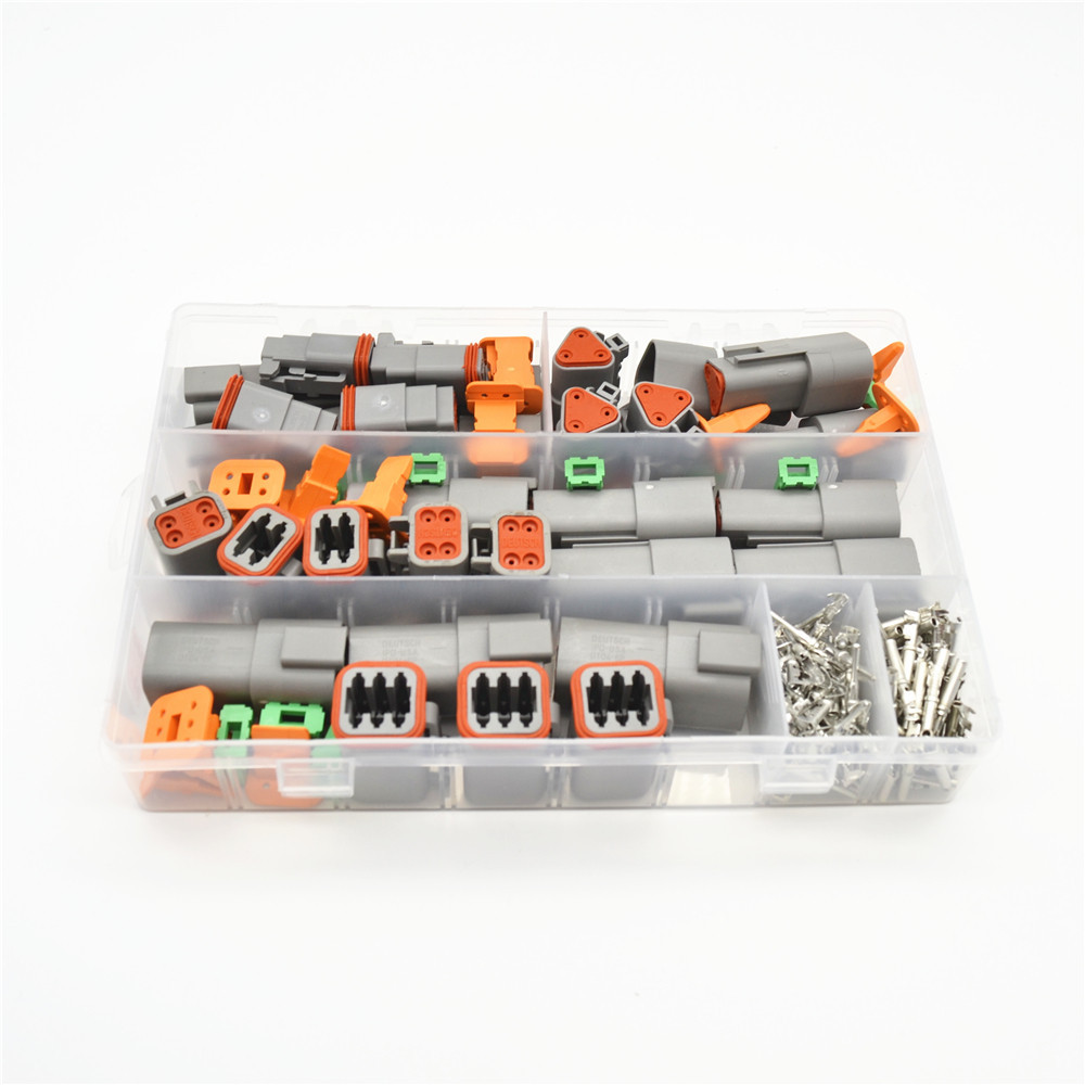 Deutsch 250pcs DT series Waterproof Wire Connector Kit DT06-2/3/4/6S DT04-2/3/4/6P Automotive ...