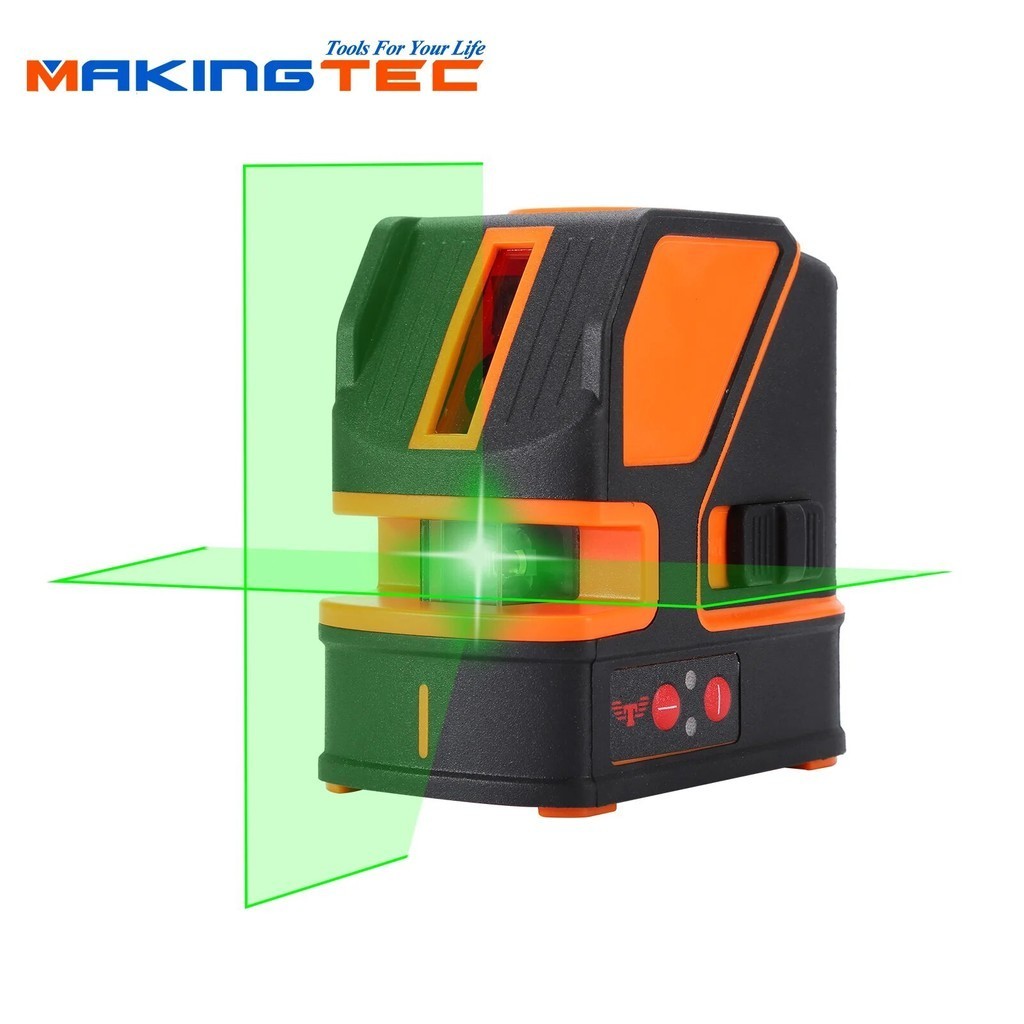 MAKINGTEC Cross Laser Level Self-Leveling 360 Level Line Red Green Beam Lines Laser Horizontal ...