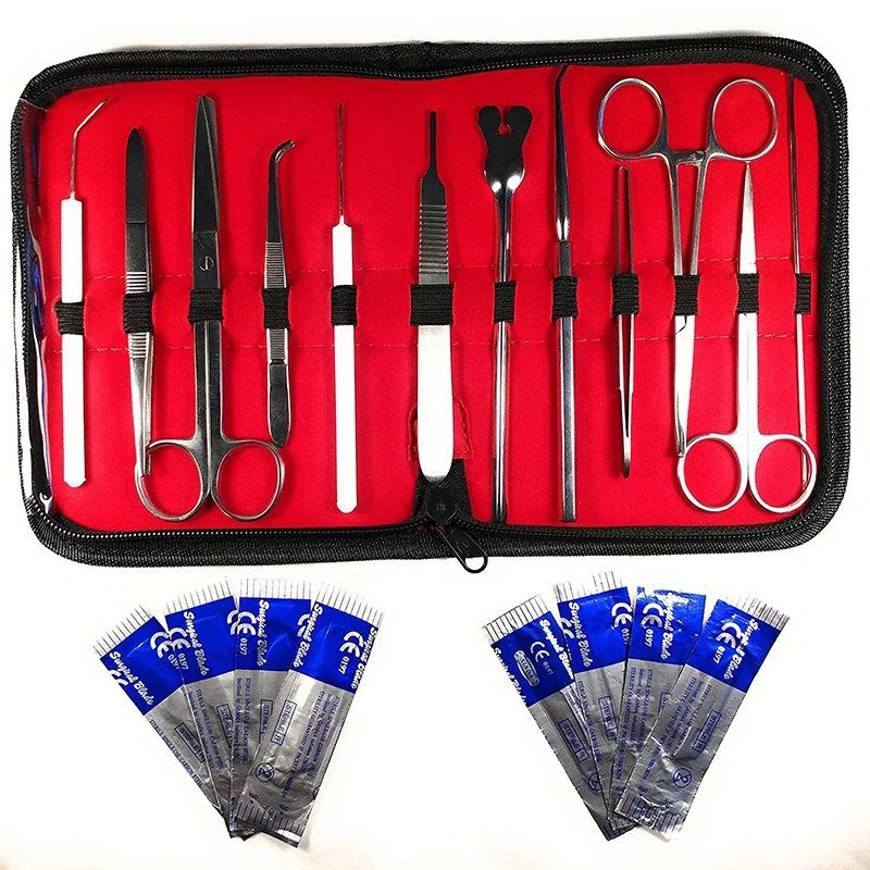 22Pcs Tool Blade Medical Students Suture Practice Kit Surgical Train with Skin Pad Model Tool ...