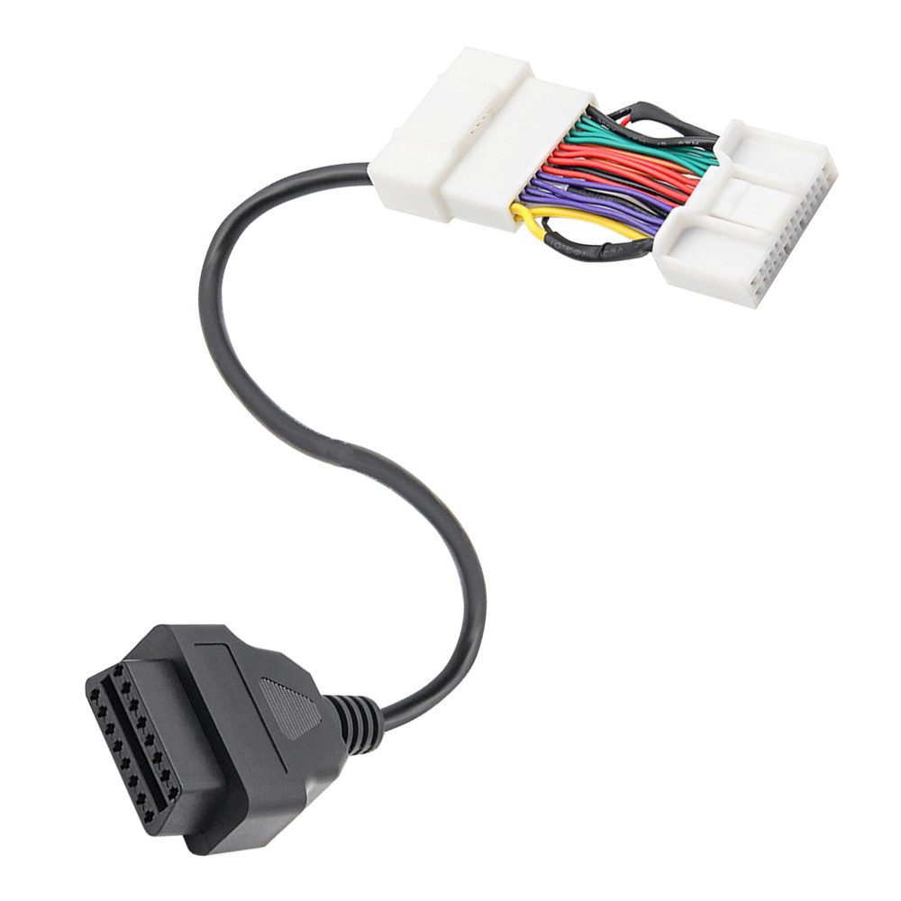 26 Pin Male Female to 16Pin Connector Obd Ii Diagnostic Wire Harness ...