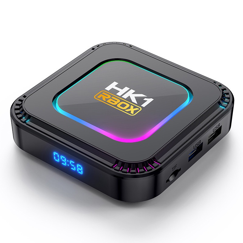 RGB light next generation wireless technology wifi 6 tv box hk1 rbox k8 ...