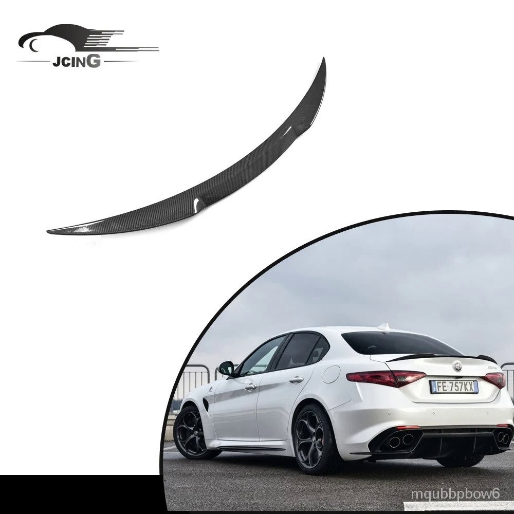 Carbon Fiber Rear Trunk Spoiler for Alfa Romeo Giulia Quadrifoglio ...