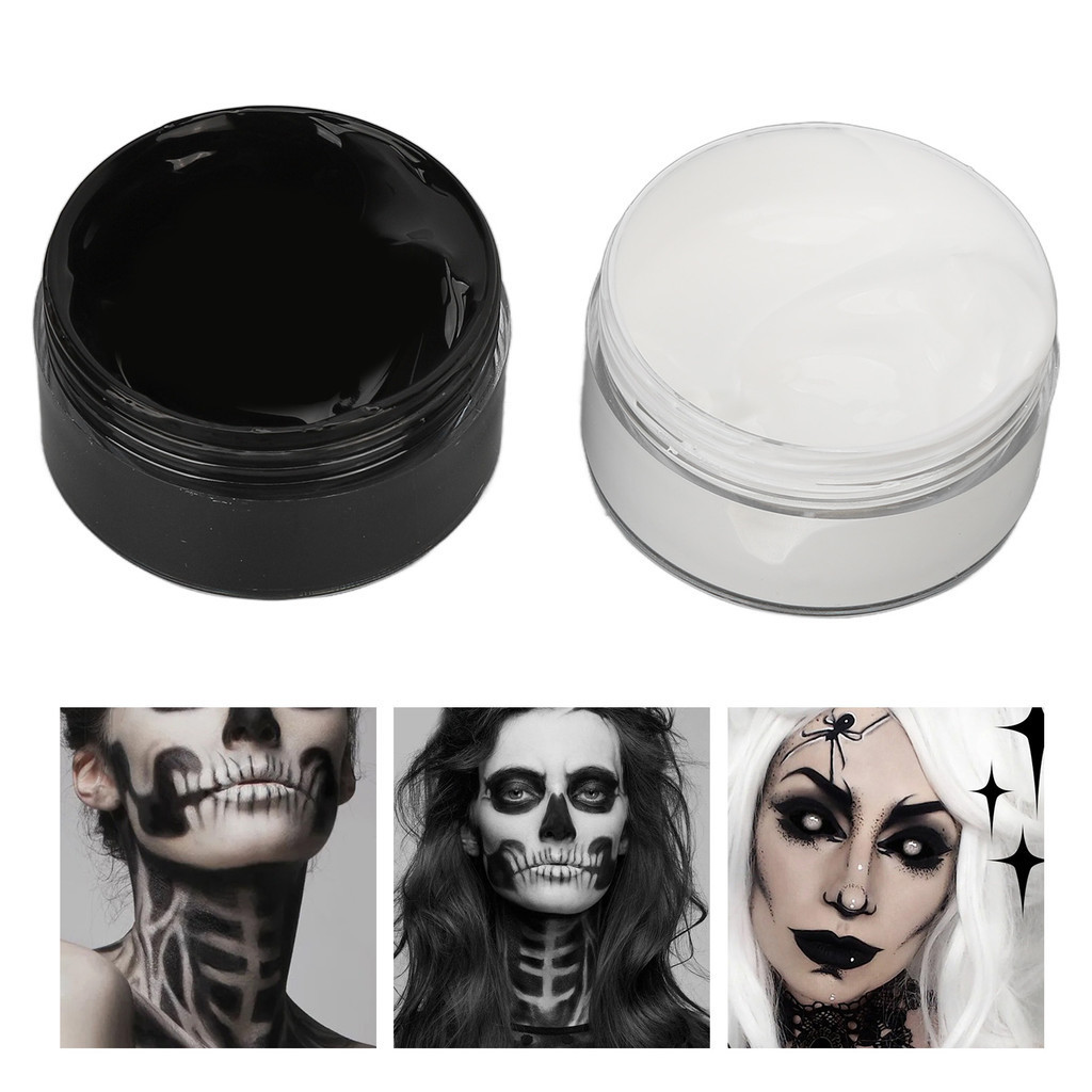 2PCS Halloween Face Painting Kit Highly Pigmented Face Body brus Paint ...