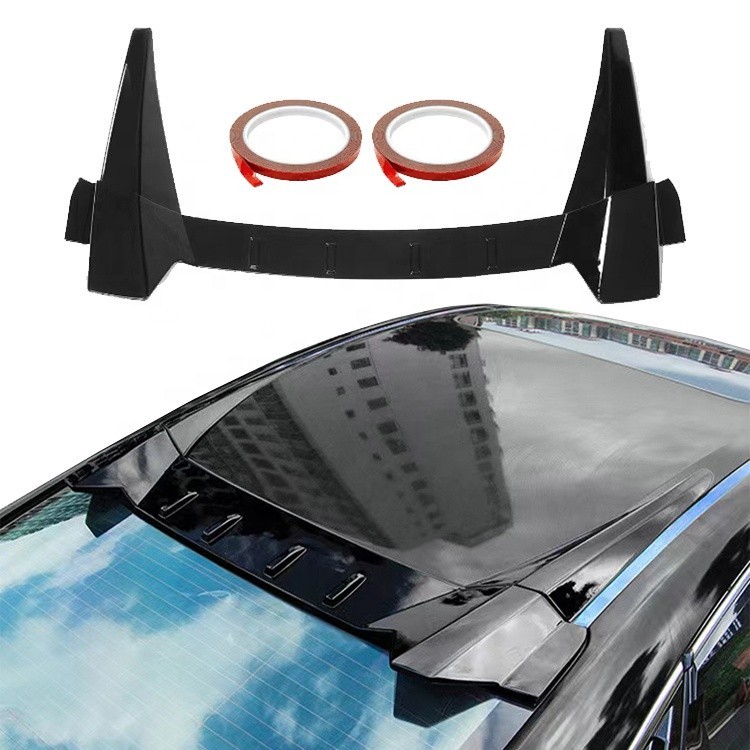 OEM Factory Black Top Spoiler Rear Roof Spoiler Wing Splitter Diffuser ...