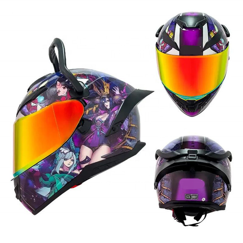 new style hot sale custom motorcycle helmet full face DOT certified ...