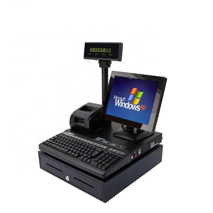 JEPOD JP-GL700 12'' touch screen all in one POS system cash register ...