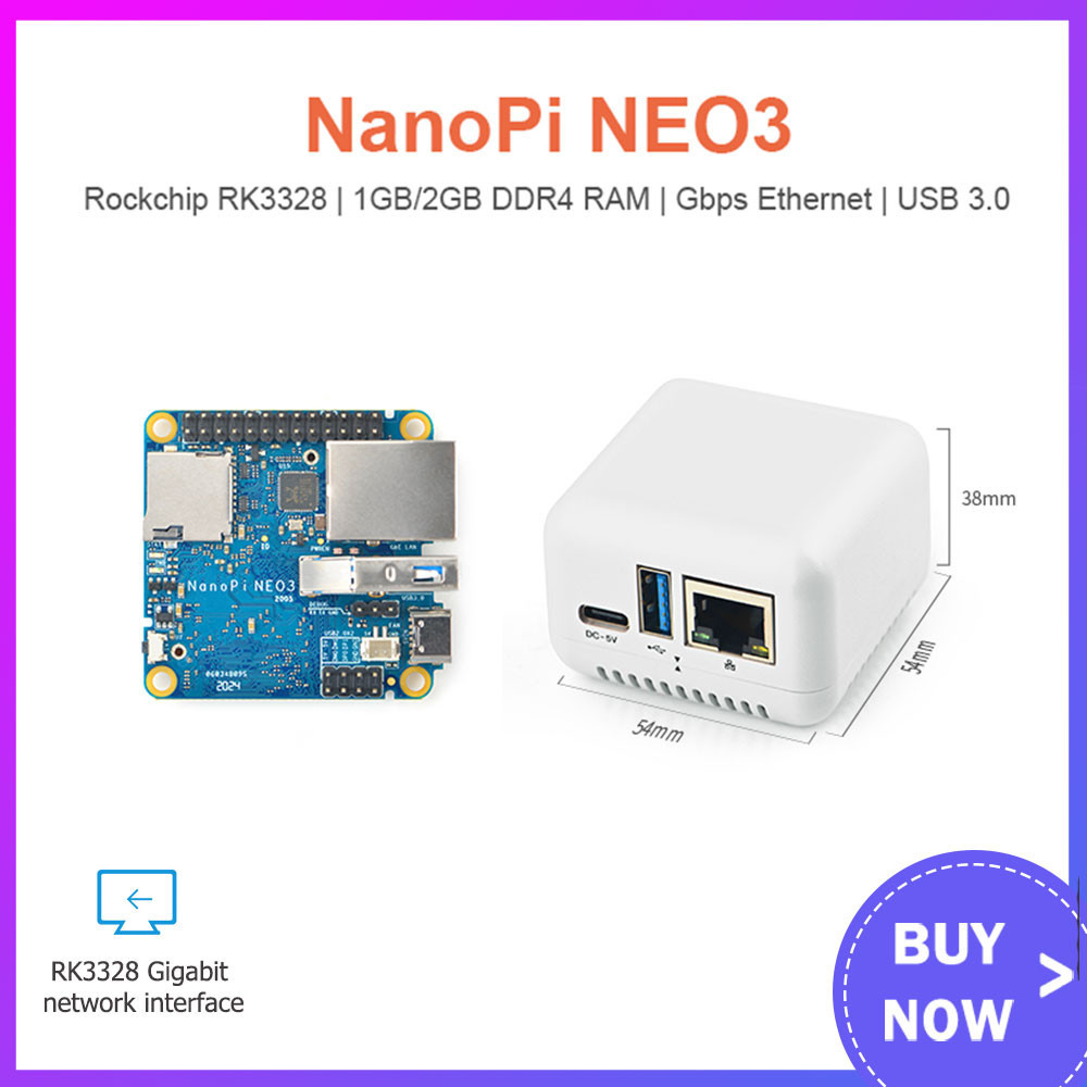 NanoPi NEO3 1GB/2GB DDR4 RK3328 Cortex A53 Quad-core 64-bi Support ...
