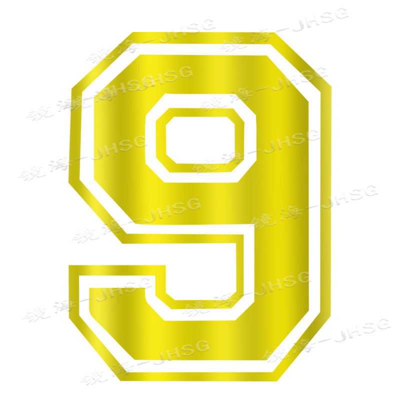 -Car Sticker Number 9 Helmet Racing Vinyl Sticker Car Motorcycle Truck ...