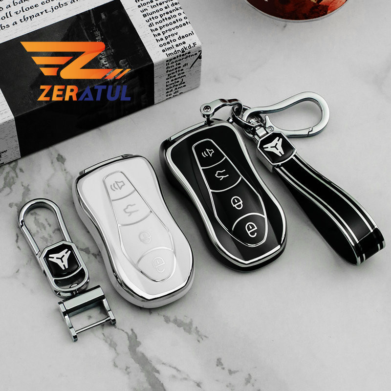 -Shell Fob Holder Keychain For Geely Atlas Pro Boyue Tugella Azkarra ...