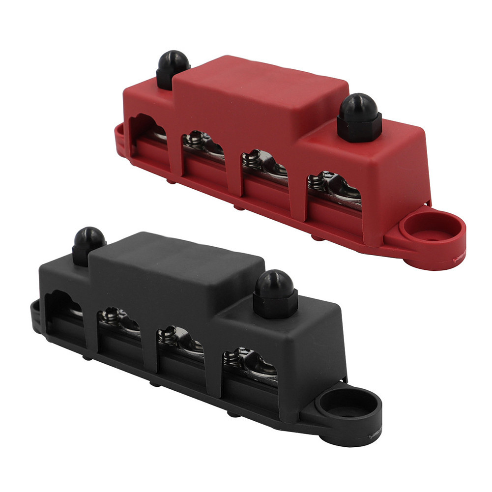 12V 250A Positive Negative Bus Bar M8 M10 Terminal Screw Bus Bar Car Terminal Block Studs Termi ...